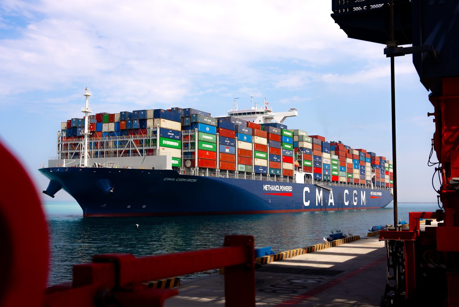 The CMA CGM Iron, the First Dual-Fuel Methanol Vessel makes Historic ...